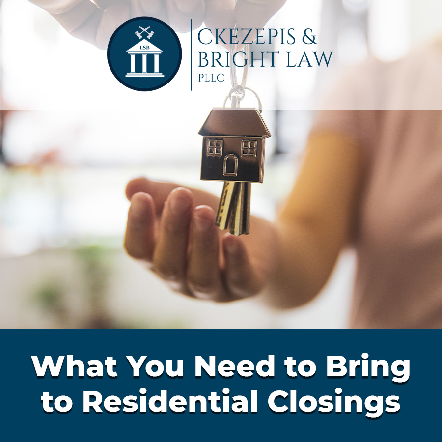 What You Need to Bring to Residential Closings | Bright Law, PLLC